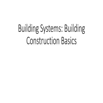 Building Systems | PPTX