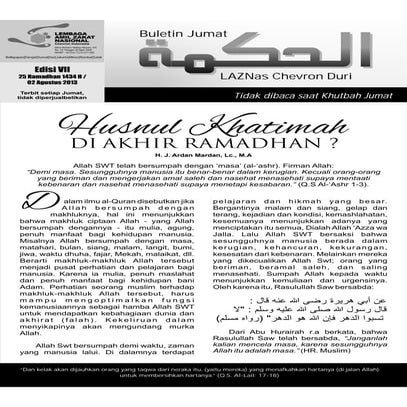 07 buletin hikmah jumat laz nas chevron duri edisi vii 2013 khusnul ...
