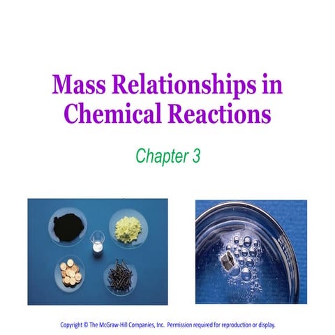 Ch03 Mass Relation Raymond chemiostry with | PPT