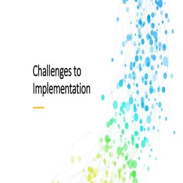 Challenges to implementation - Jenny Wright | PPT