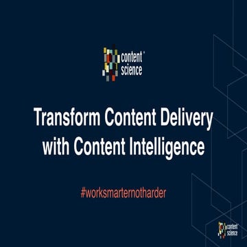 Transform Content Delivery with Content Intelligence with Colleen Jones ...