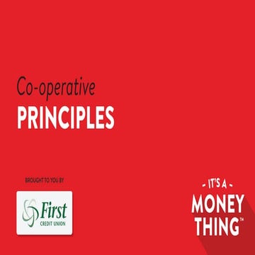 Co-operative Principles from First Credit Union | PDF