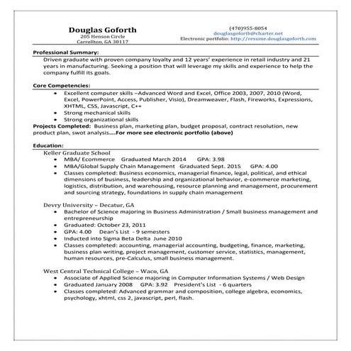 Level 5B Resume | PDF