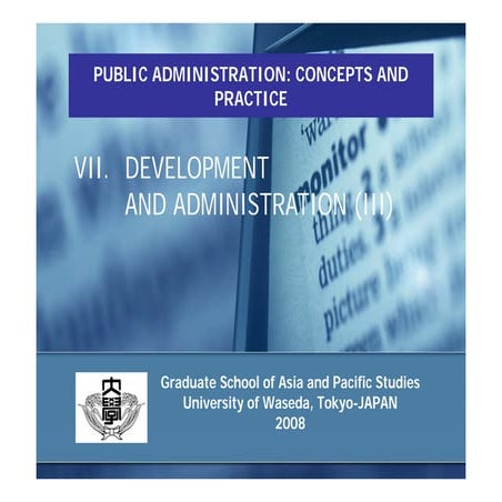 DEVELOPMENT AND ADMINISTRATION (III) | PDF | Developmental Sites | Real ...