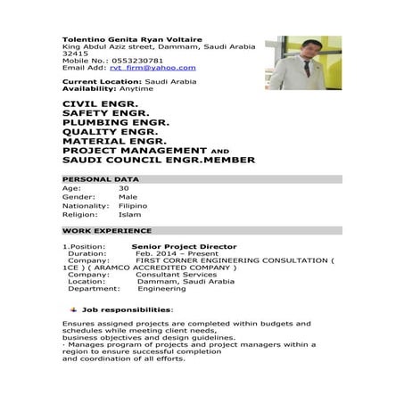 updated cv as of july 2015 | PDF