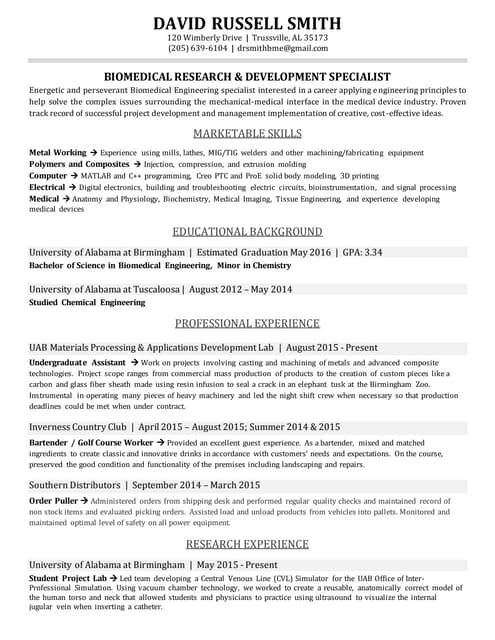 Resume Medical | PDF