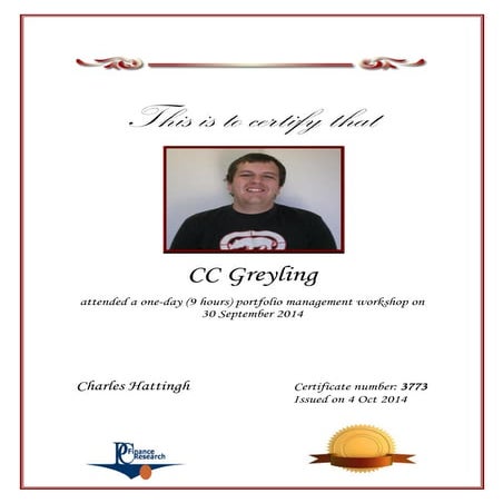 CC Greyling_B.Com Chartered Accountancy | PDF