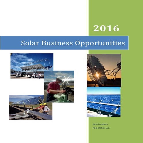 2016 Solar Business Opportunity | PDF