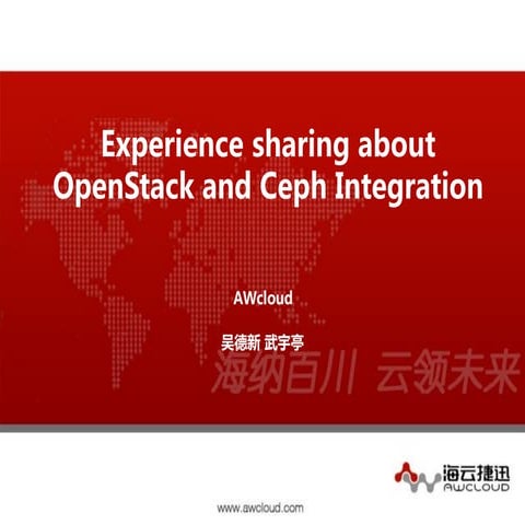 Ceph Day Beijing: Ceph-Dokan: A Native Windows Ceph Client | PDF