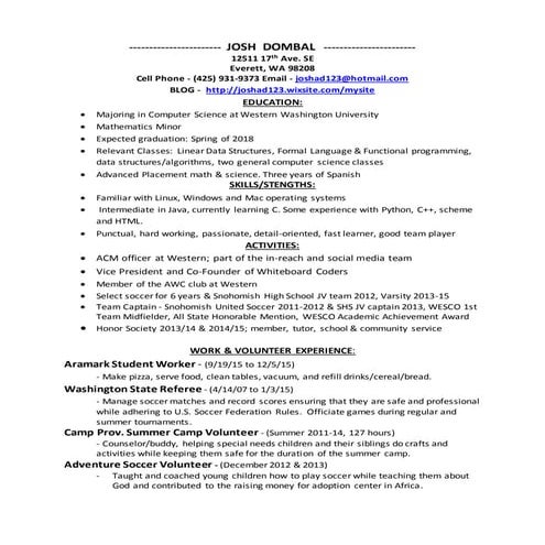 Cody Street Resume | PDF