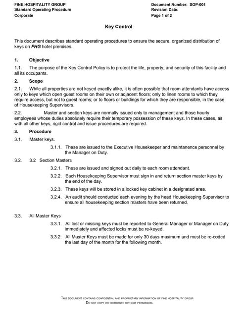 Sop for security | PDF
