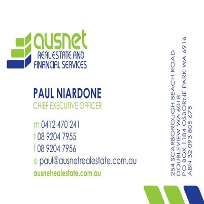 AUSNET BUSINESS CARD_PN | PPT