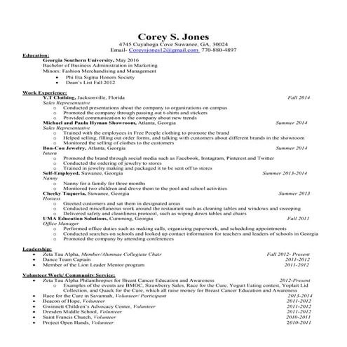 Resume 25 | PDF