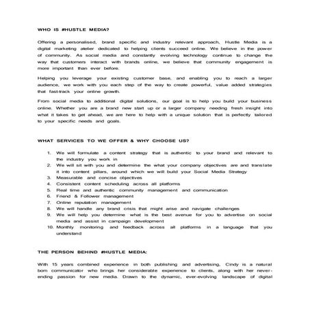 Overview Body Copy | PDF