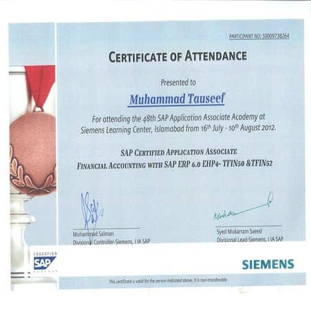 Siemens Training Cert | PPT