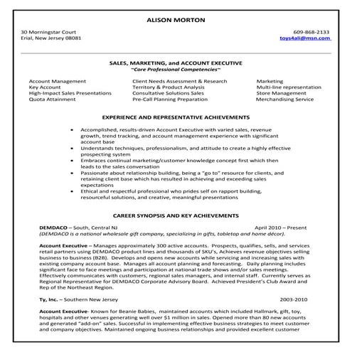 alison resume 2014 | PDF