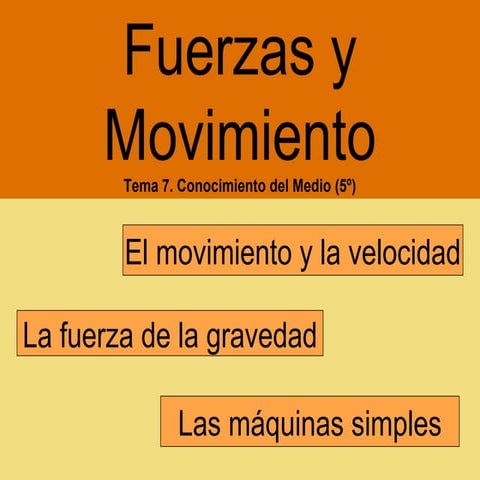 Fuerzas y Movimiento | PPT