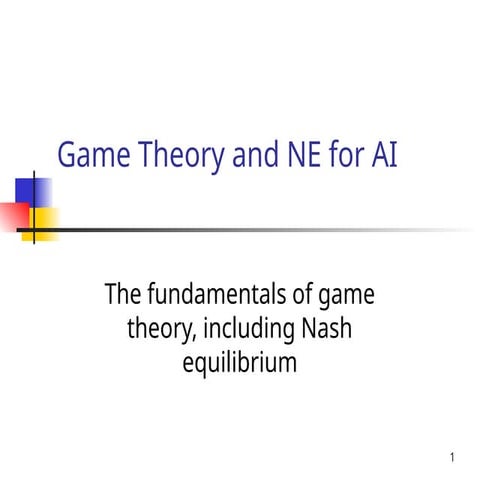 07 Game Theory and Nash Equilibrium.pptx