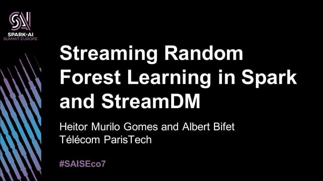 Streaming Random Forest Learning In Spark And Streamdm With Heitor
