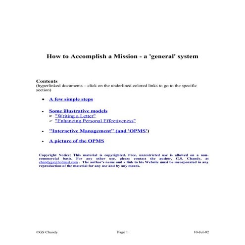 07 How To Accomplish A Mission | DOC