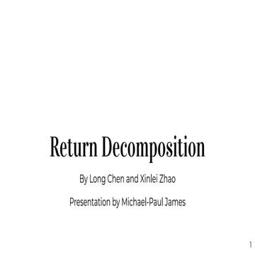 Presentation on Return Decomposition | PDF