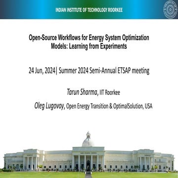 Open-Source Workflows for Energy System Optimization Models: Learning from Experiments | PDF