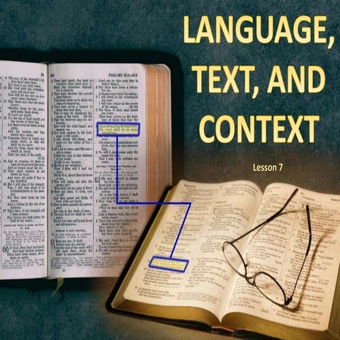 07 language, text, context | PPT