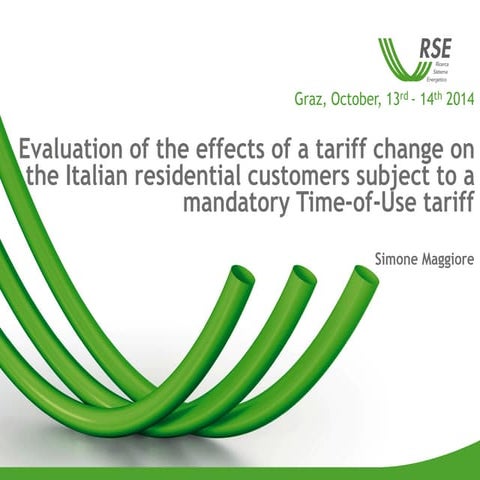 The Italian Time of Use Tariff case study | PDF