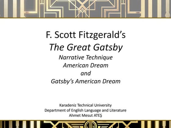 The Great Gatsby Powerpoint | PPT