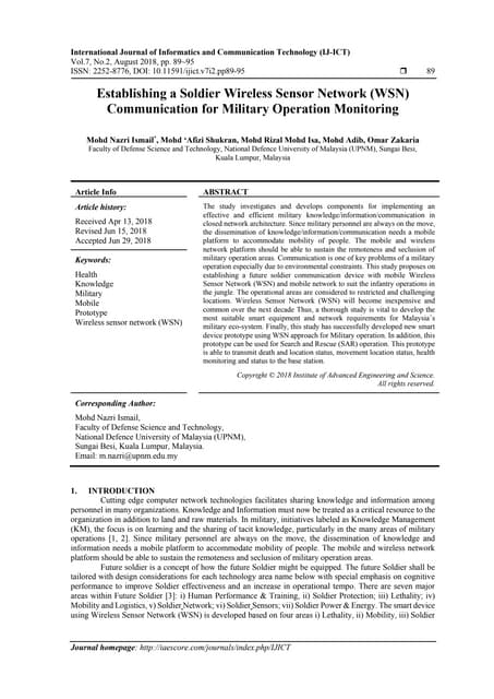 A simple and Cost-Effective Real-time Soldier Health and Position ...