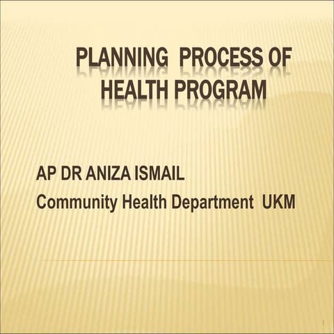 Health planning | PPT