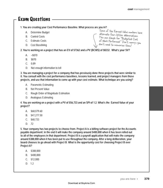 04 pmp integration management exam | PDF