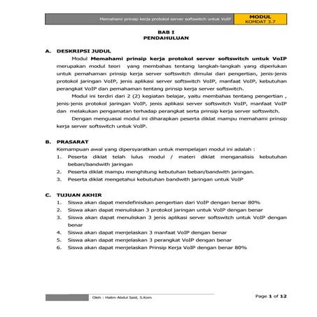 07 prinsip kerja softswitch | PDF