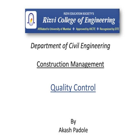 07 Quality Control | PDF