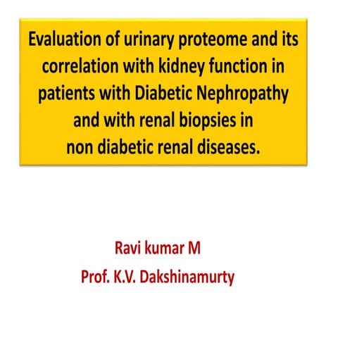 urinary proteomics | PPT
