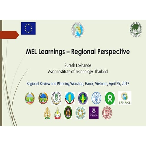 Monitoring, Evaluation and Learning (MEL): Regional Trend | PPT