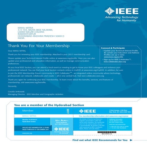 08. IEEE membership Id 2017 | PDF
