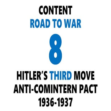 HISTORY IGCSE CONTENT - 20TH CENTURY OPTION - THE ROAD TO WW2 ...