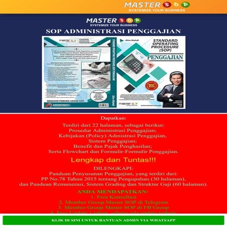 #08. SOP Admin Penggajian - Master SOP | PDF