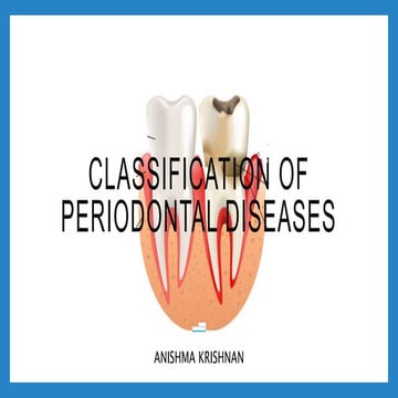 classification of periodontal diseases | PPTX