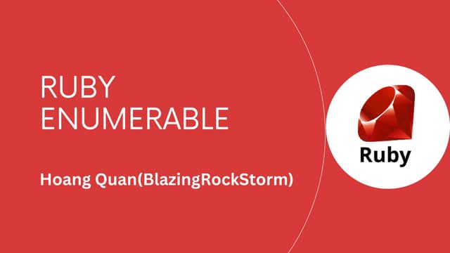 08 Ruby Enumerable Ruby Core Teaching Ppt 8275