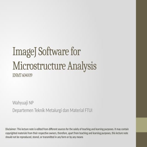 Introduction to imageJ image analysis new | PPTX | Photo Editing Software | Computer Software ...