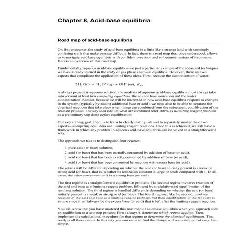 08 acid base equilibria | PDF