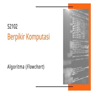 Modul Tutorial Algoritma (flowchart) SMA/SMK | PPTX