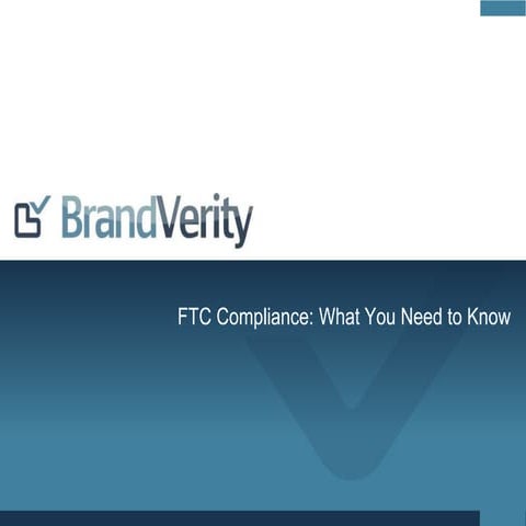 FTC Disclosures: What You Need to Know | PPT