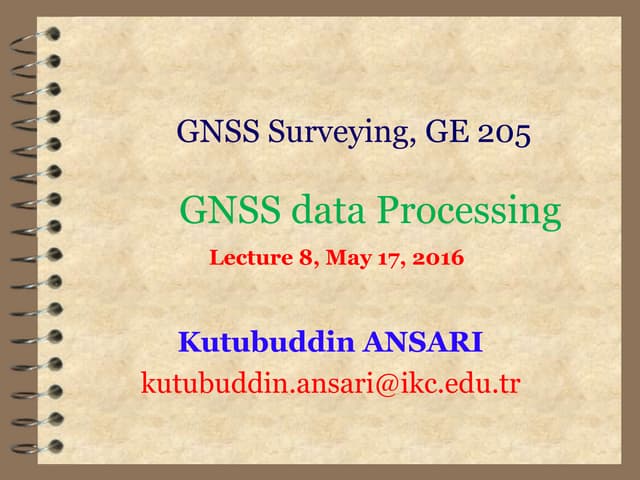 GNSS data collection | PPT