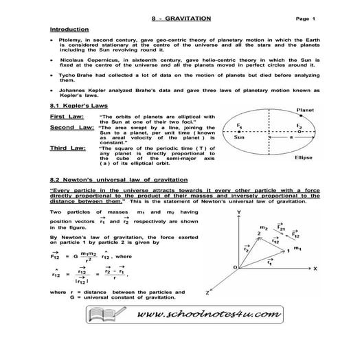GRAVITATION CLASS 11TH | PPTX