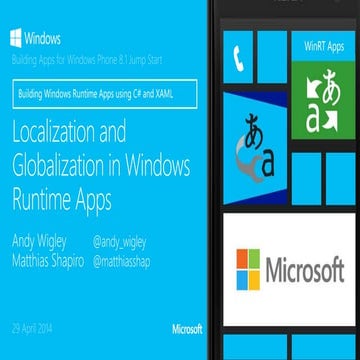 08 Localization And Globalization In Windows Runtime Apps Ppt