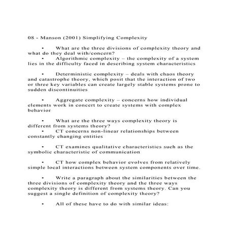08 - Manson (2001) Simplifying Complexity•What are the thr.docx