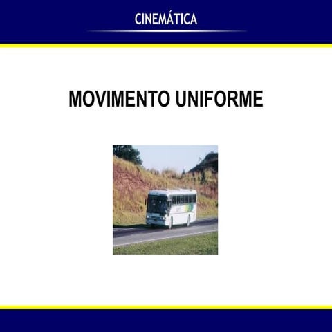 08 movimento uniforme | PPT